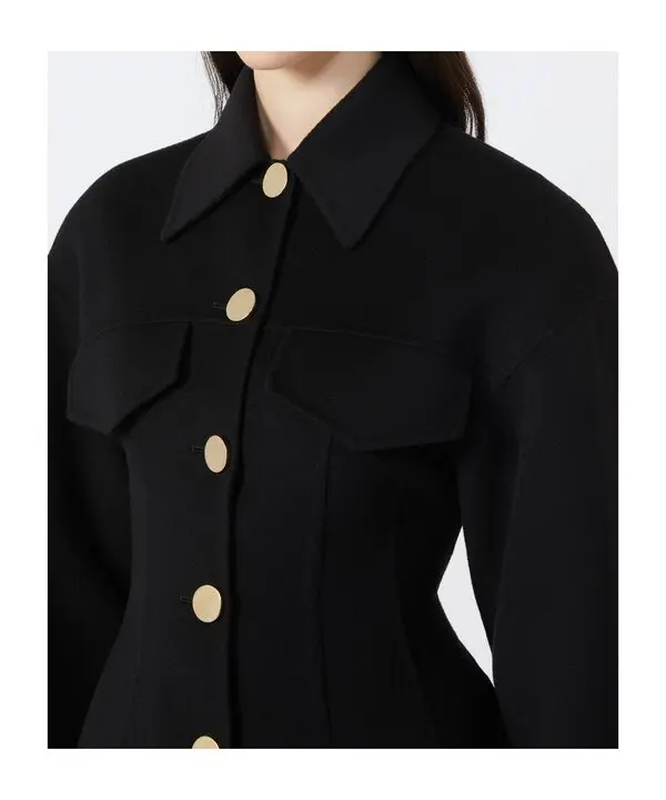 Sportmax Egeo Button-up Jacket With Drop Shoulder