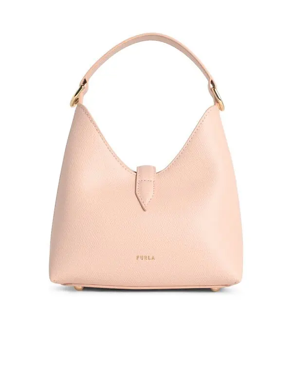 Furla Logo Handbag - Nude