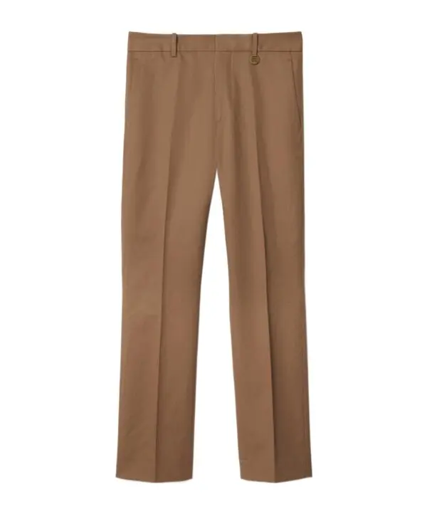 Burberry Tapered-leg Tailored Trousers - Cocoa