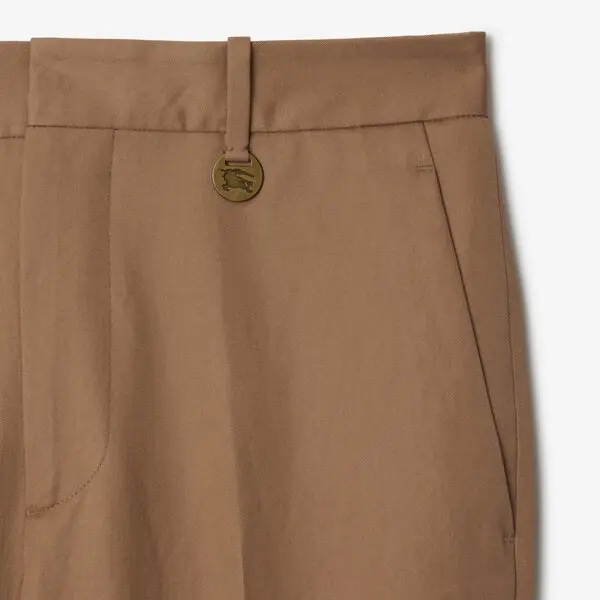 Burberry Tapered-leg Tailored Trousers - Cocoa