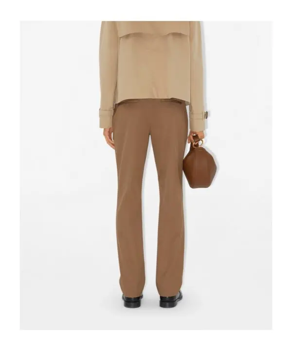 Burberry Tapered-leg Tailored Trousers - Cocoa