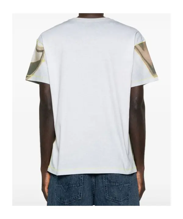 DIESEL® Flame-print Graphic T-shirt - Nude
