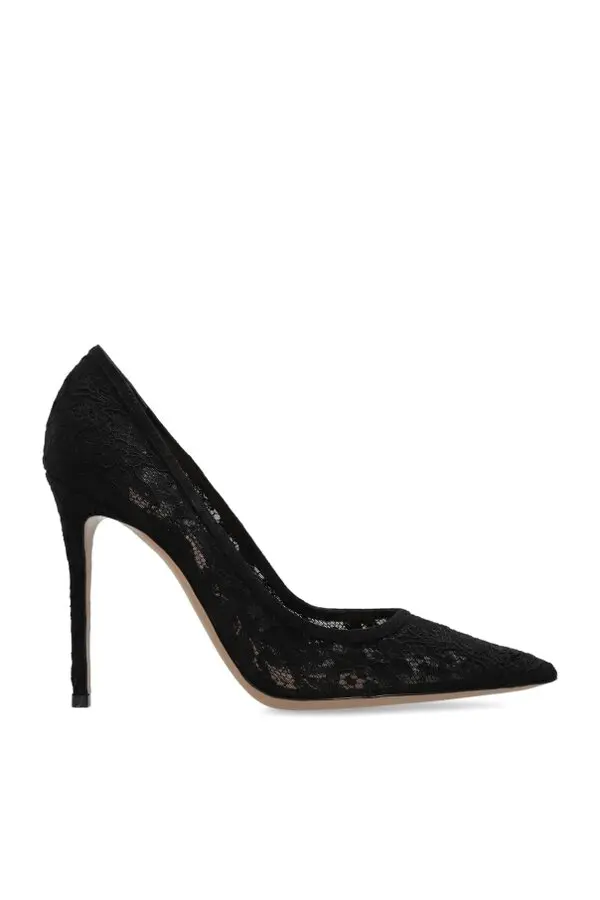 GIANVITO ROSSI Pointed-toe Lace Pumps
