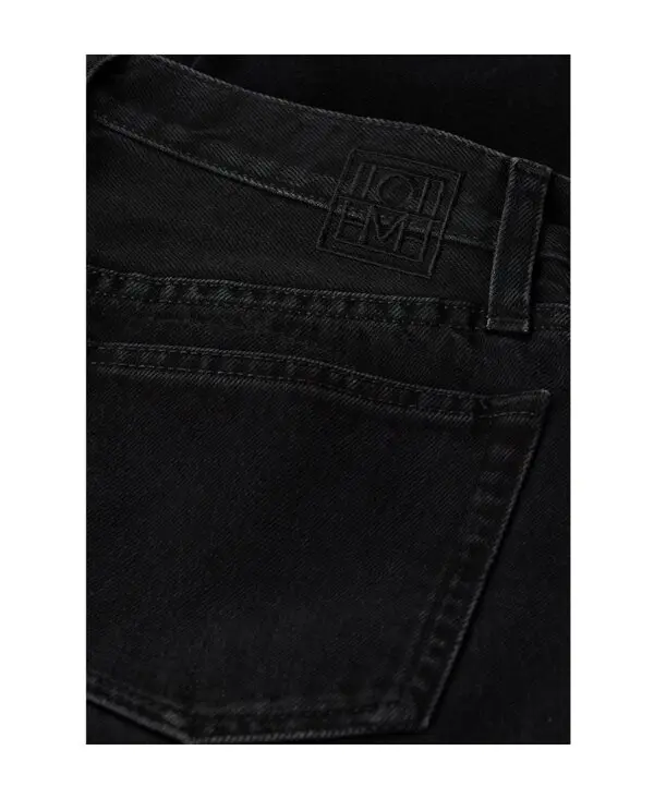TOTEME Twisted Seam Mid-rise Jeans - Black