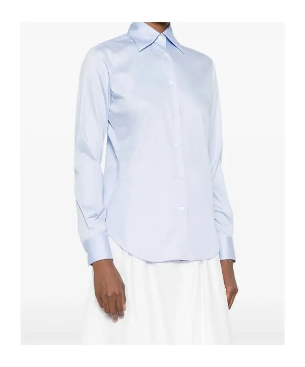 MAZZARELLI Long Sleeve Shirt - Blue