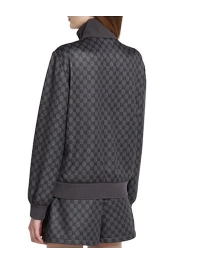 Gucci Printed Technical Jersey Zip Sweatshirt