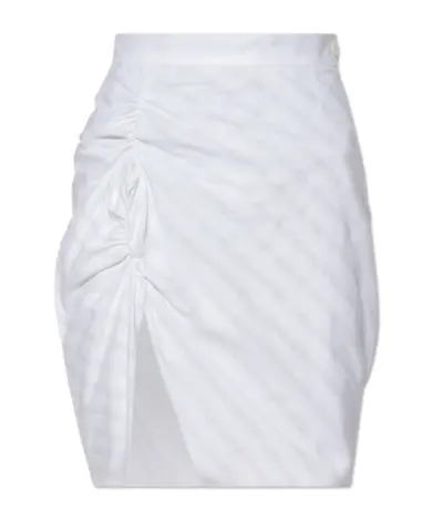 VIVIENNE WESTWOOD Draped Ruched Mini Skirt - White