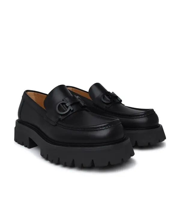 FERRAGAMO Gancini Ornament Chunky Mocassins