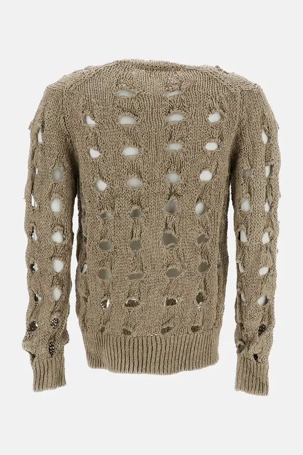 Comme Des Garçons Crew Neck Long Sleeve Knitwear