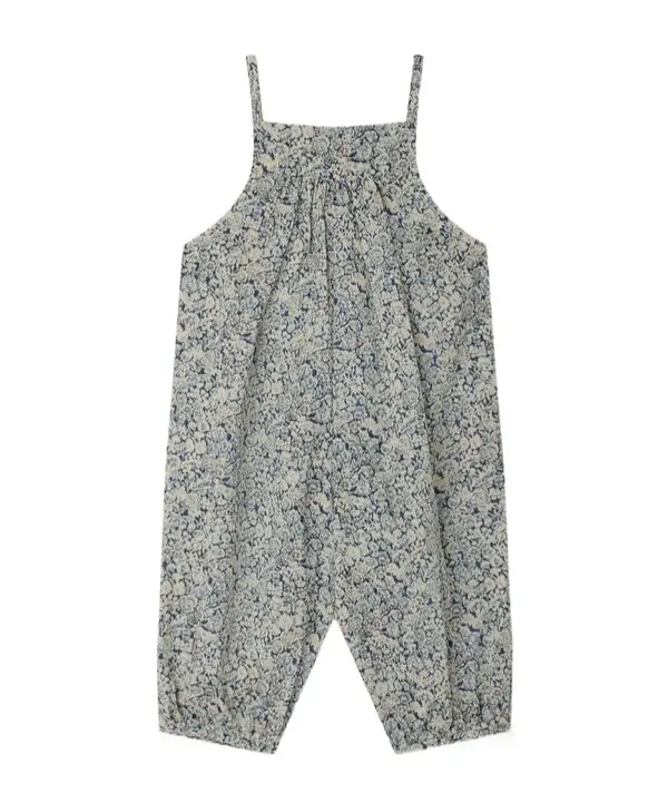 Bonpoint Lisou Dungarees - Prussian Blue Flower
