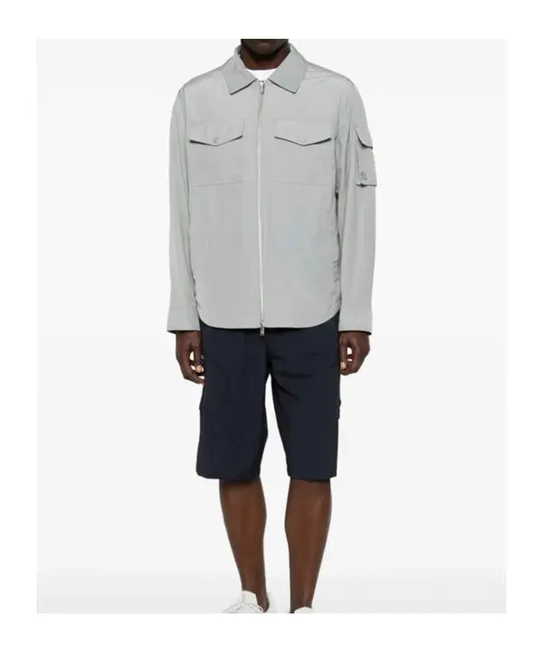 Moose Knuckles Collared Zip-up Jacket With Chest Pockets