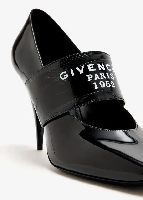 Givenchy Paris Logo Printed 1952 Square-toe Pumps