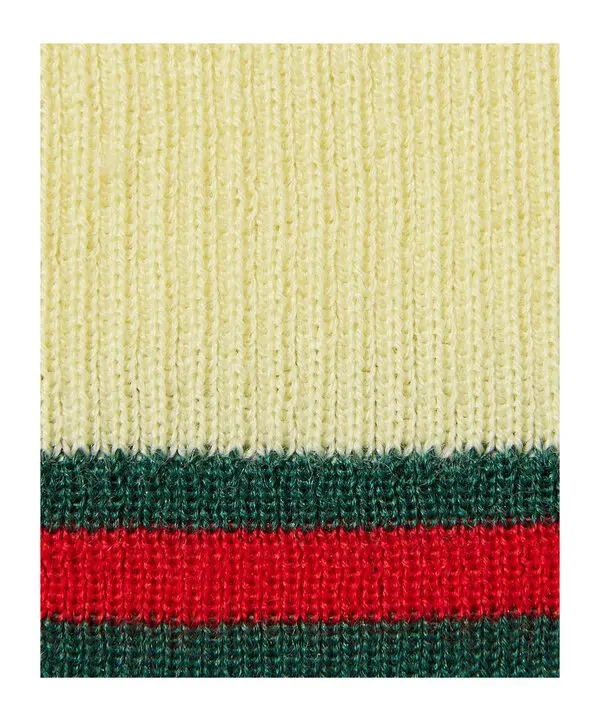 Gucci Ribbed High-neck Cashmere And Silk Blend Top
