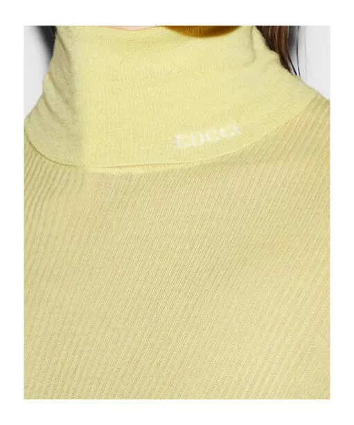 Gucci Ribbed High-neck Cashmere And Silk Blend Top