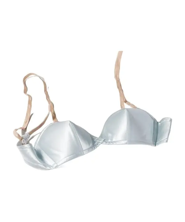 Miu Miu Logo-patch Bra - Interstellar Blue