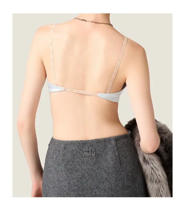 Miu Miu Logo-patch Bra