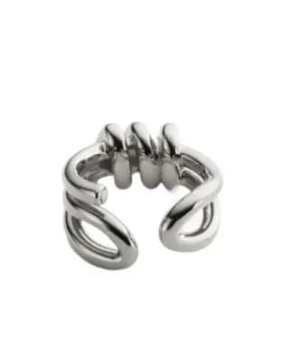 MAISON MARGIELA Knotted Ring - Polished Palladio