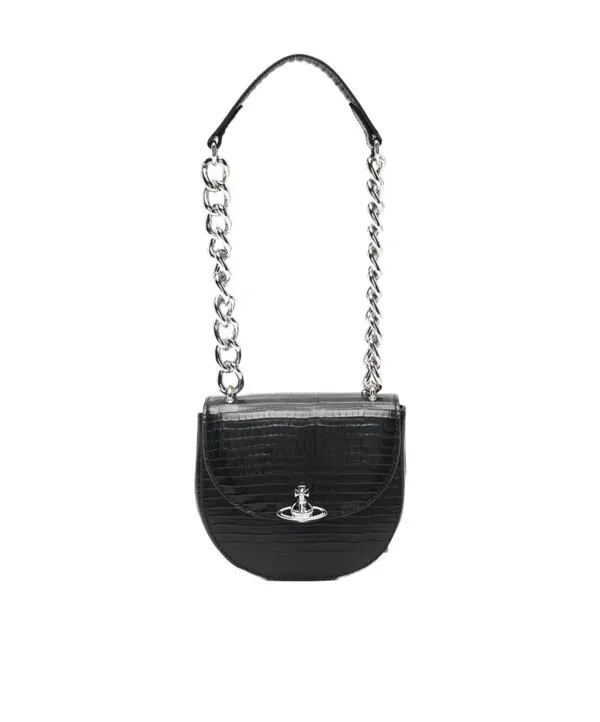 VIVIENNE WESTWOOD Jodie Saddle Bag - Black