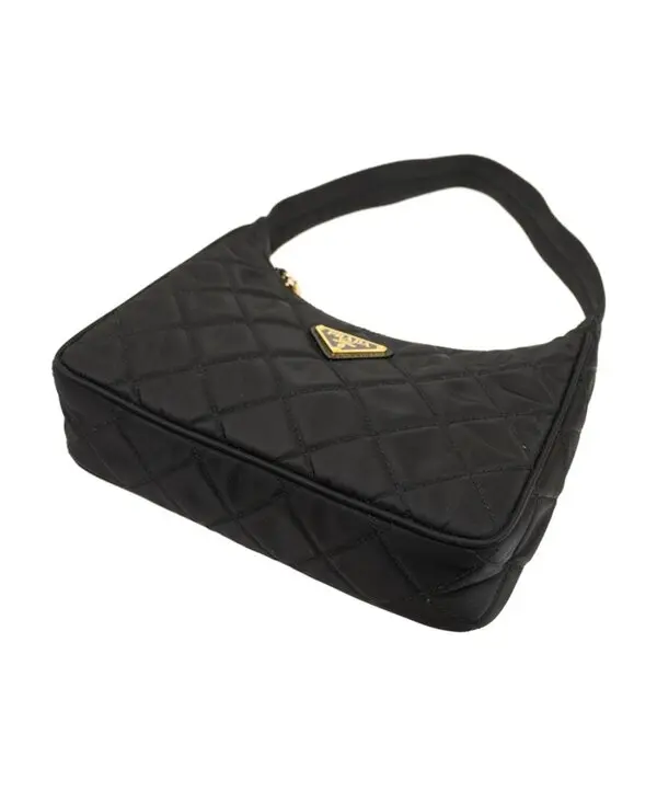 Prada Quilted Zippered Shoulder Bag