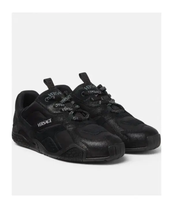 Versace Galaxia Lace-up Sneakers - Black