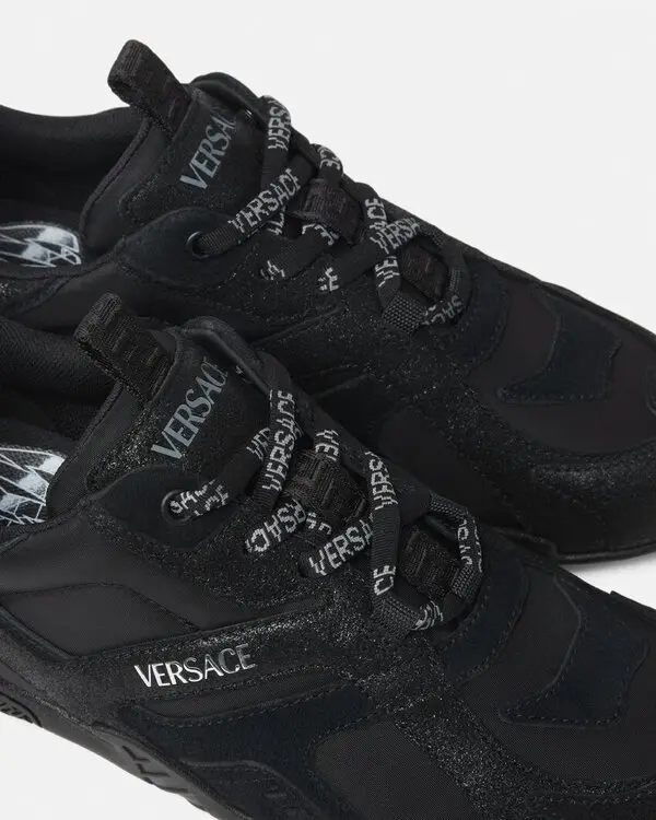 Versace Galaxia Lace-up Sneakers - Black