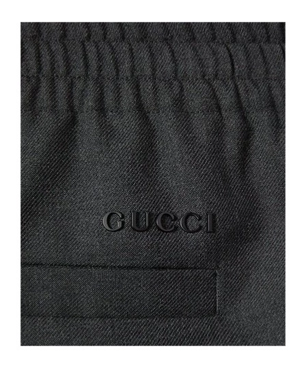 Gucci Tailored Pressed Crease Trousers - Black