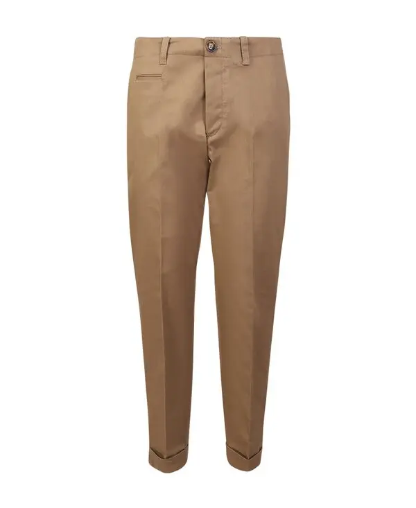 PT TORINO Tapered-leg Cropped Trousers