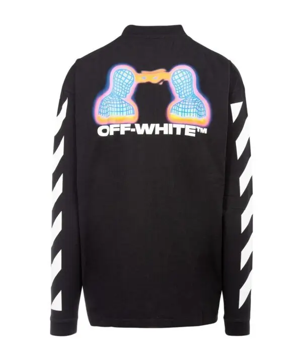 Off-White Logo Printed Long-sleeved T-shirt