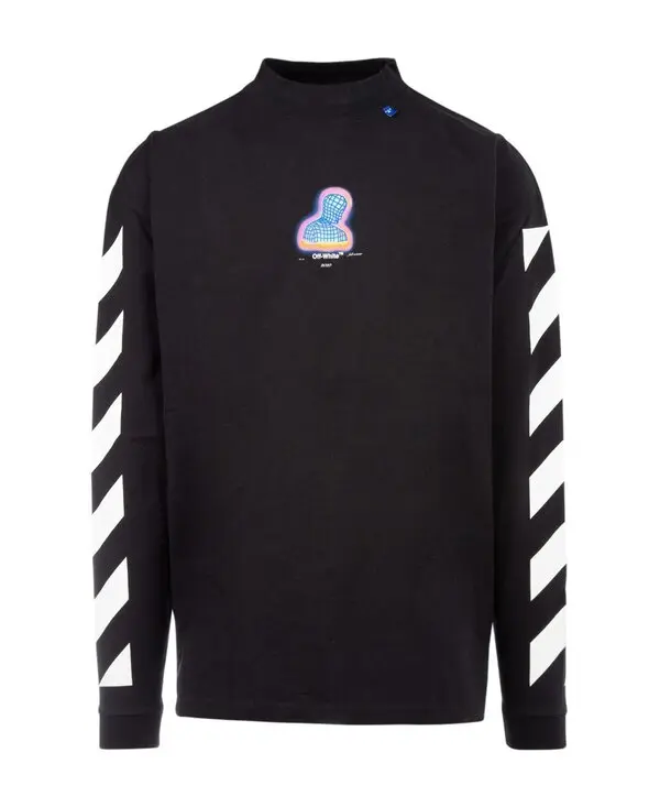 Off-White Logo Printed Long-sleeved T-shirt