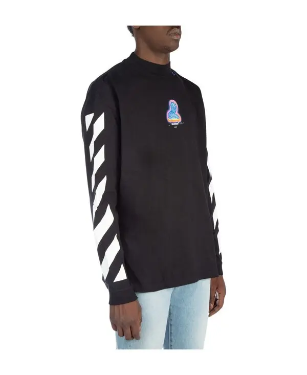 Off-White Logo Printed Long-sleeved T-shirt