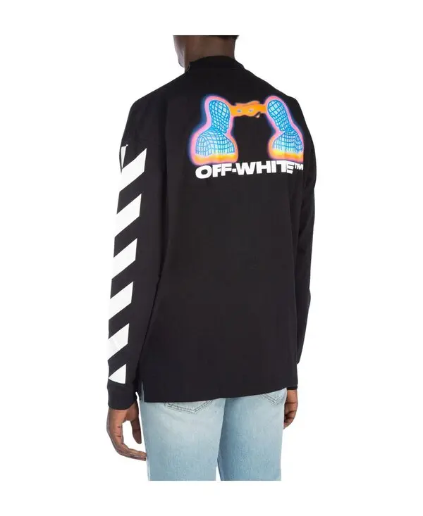 Off-White Logo Printed Long-sleeved T-shirt