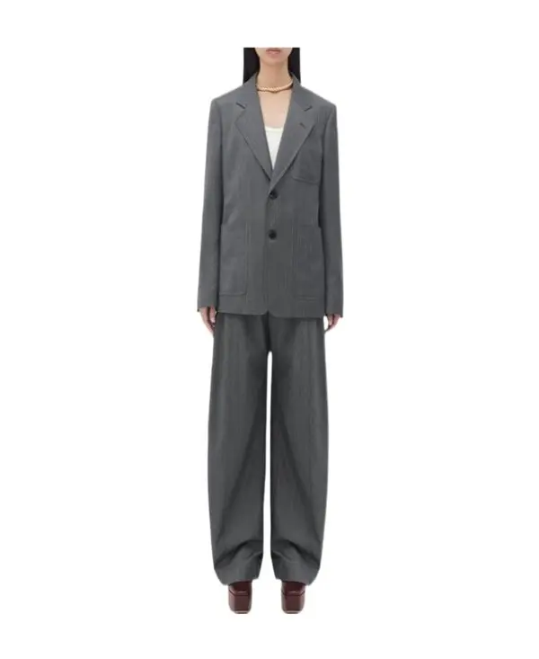 Bottega Veneta Chevron Single-breasted Blazer