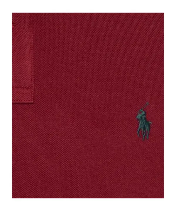 Polo Ralph Lauren Logo-embroidered Straight Hem Polo Shirt - Red