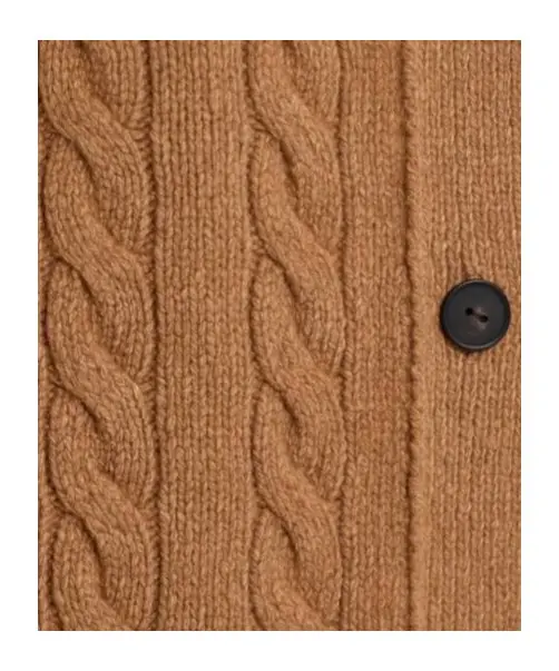 THE ROW Knit Wool Cardigan With Ribbed Detailing
