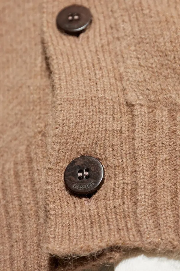 Jacquemus Long Sleeve V-neck Cardigan - Brown