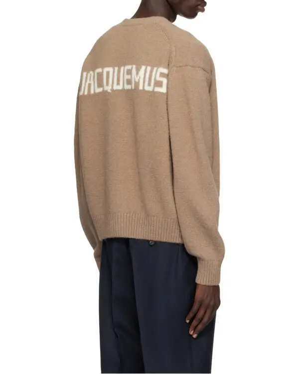 Jacquemus Long Sleeve V-neck Cardigan - Brown