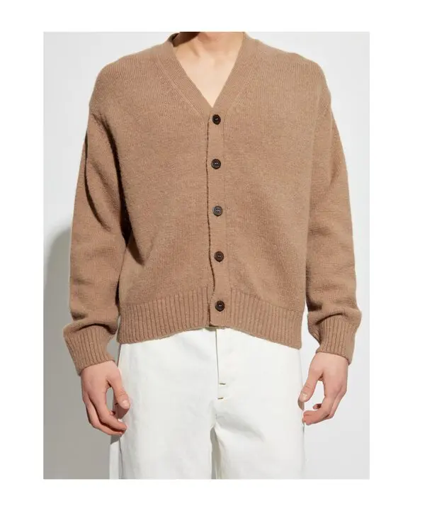 Jacquemus Long Sleeve V-neck Cardigan - Brown