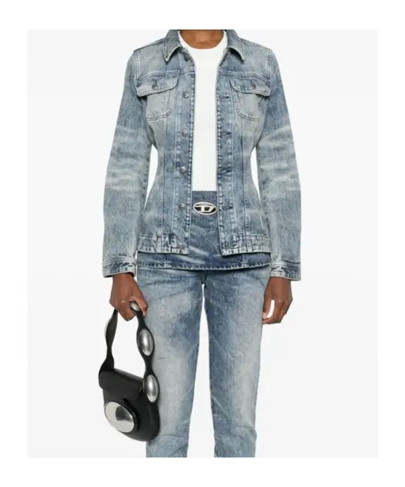 DIESEL® De Katerin Button-up Denim Jacket