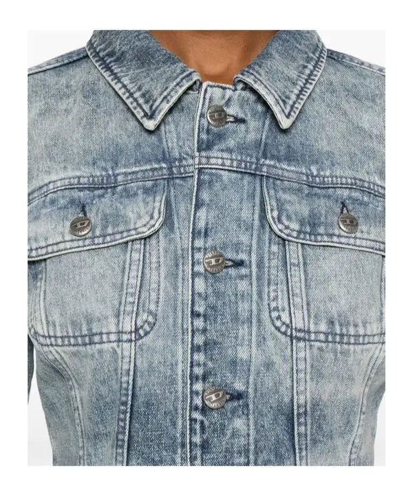 DIESEL® De Katerin Button-up Denim Jacket