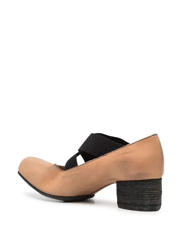 UMA WANG Contrasting Toe-cap Pumps - Brown