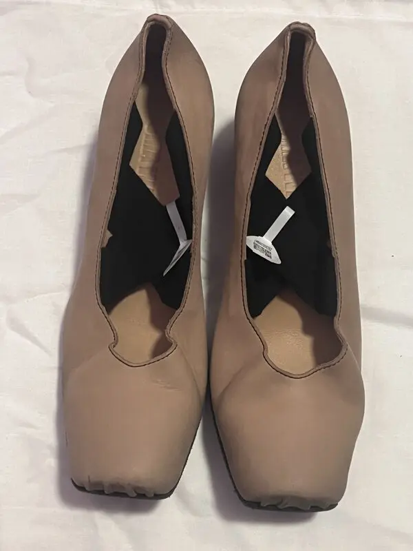 UMA WANG Contrasting Toe-cap Pumps - Brown