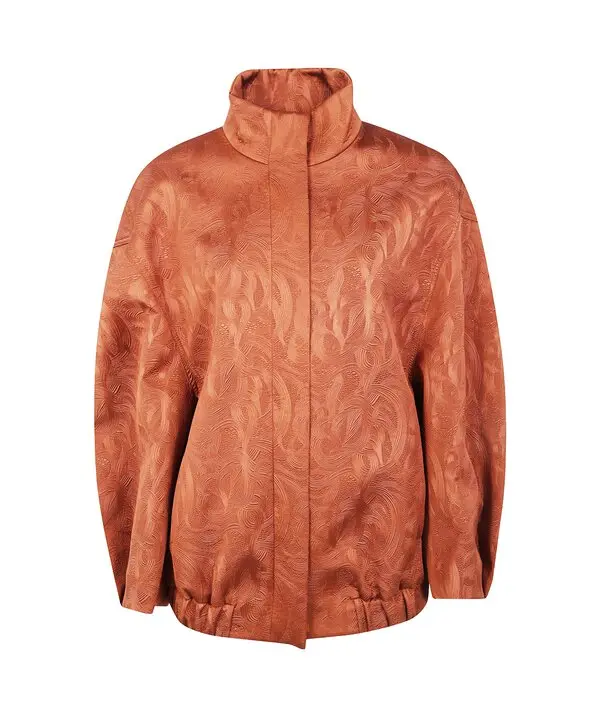 Dries Van Noten Damask Effect Jacquard Jacket - Red