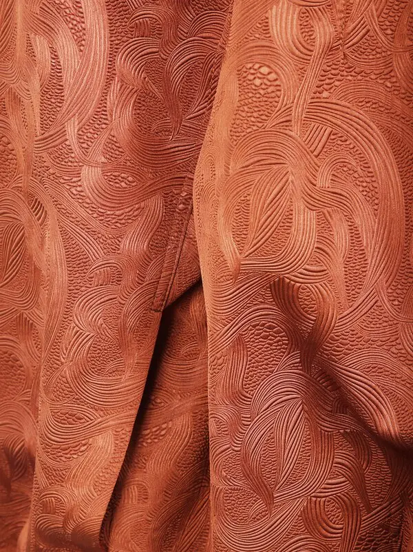 Dries Van Noten Damask Effect Jacquard Jacket - Red