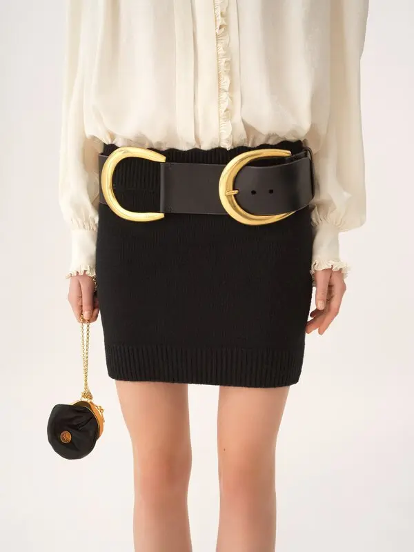 Chloé Knitted Mini Skirt - Black
