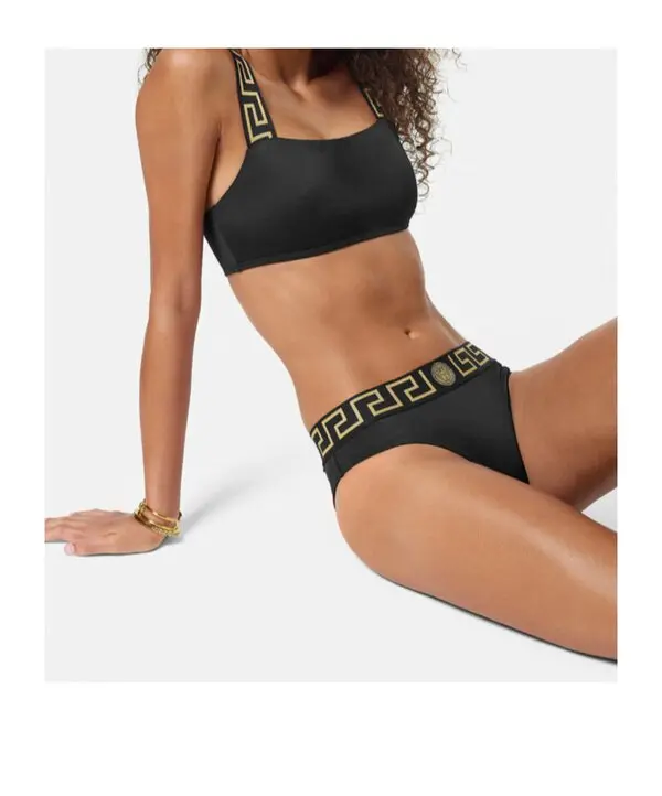 Versace Greca Bikini Top