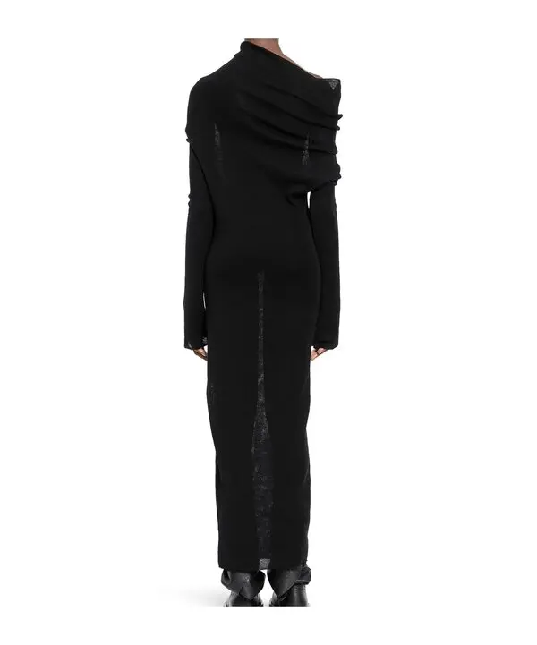 ANN DEMEULEMEESTER Barbro Dropped Shoulder Midi Knitted Dress