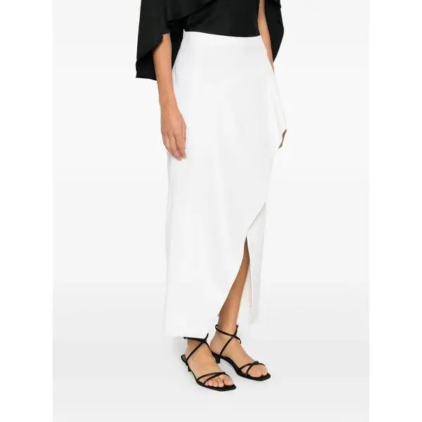 Khaite High-waisted Asymmetrical Hem Skirt