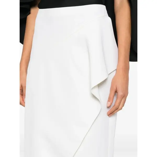 Khaite High-waisted Asymmetrical Hem Skirt