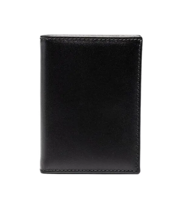 Comme Des Garçons Logo Printed Bi-fold Wallet - Black