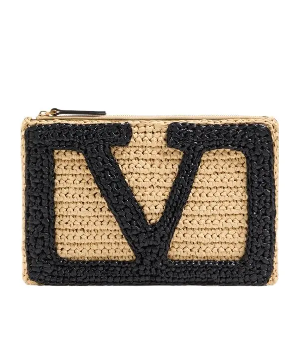 Valentino Garavani Viva Superstar Crochet Pouch - Black